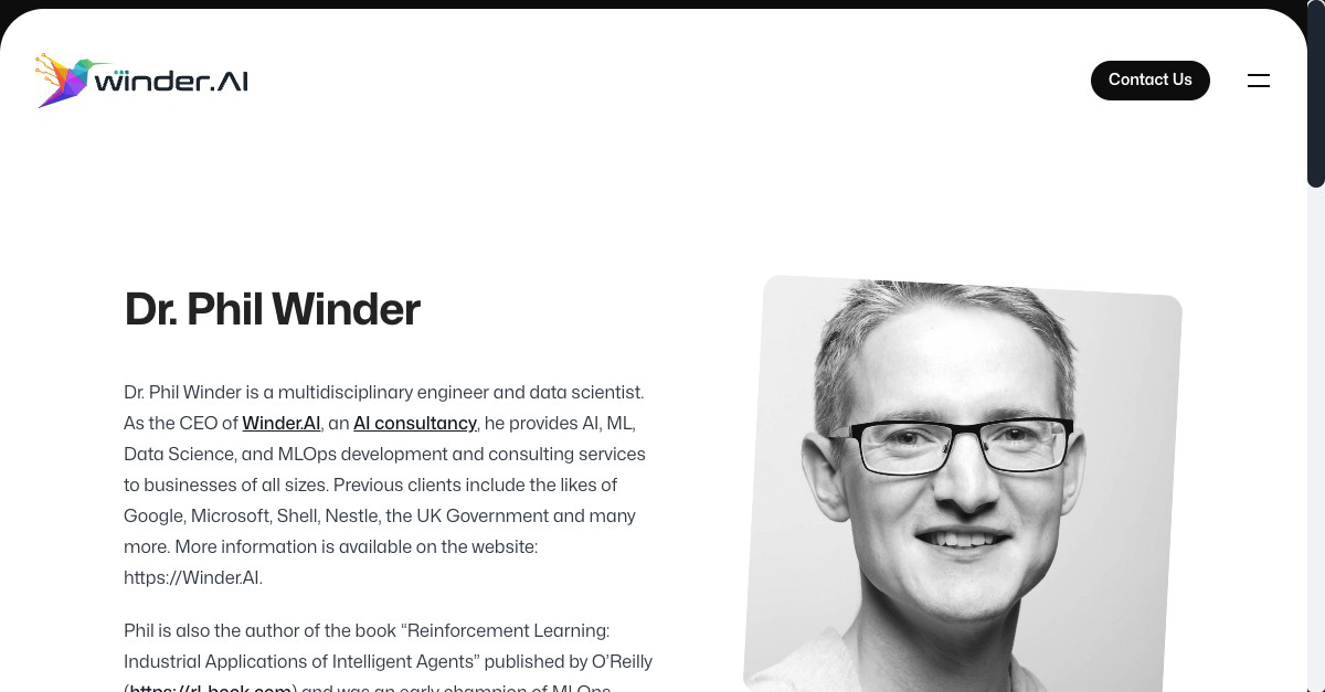 Dr. Phil Winder | Winder.AI
