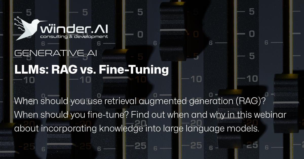 LLMs: RAG vs. Fine-Tuning